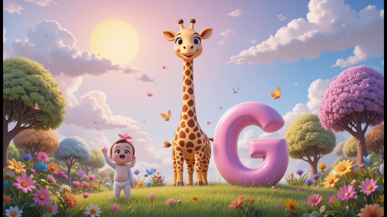 Giraffe Counting | Learn Numbers 1 to 10 with Fun Animal Song for Kids ...