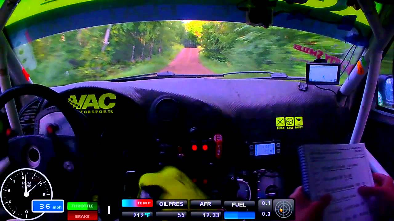 BRAKIM Racing Ojibwe Forest 2014 Rally Crossroad Stage Onboard w ...