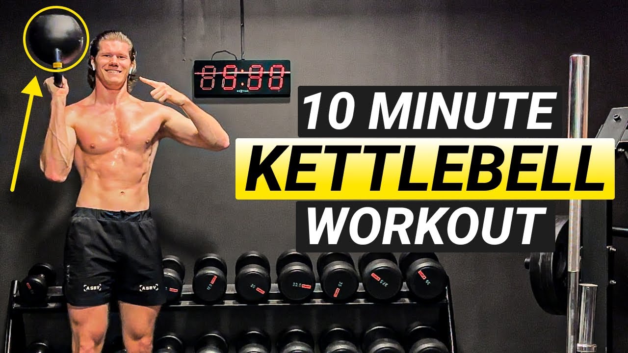 10 MINUTE SINGLE KETTLEBELL WORKOUT - YouTube