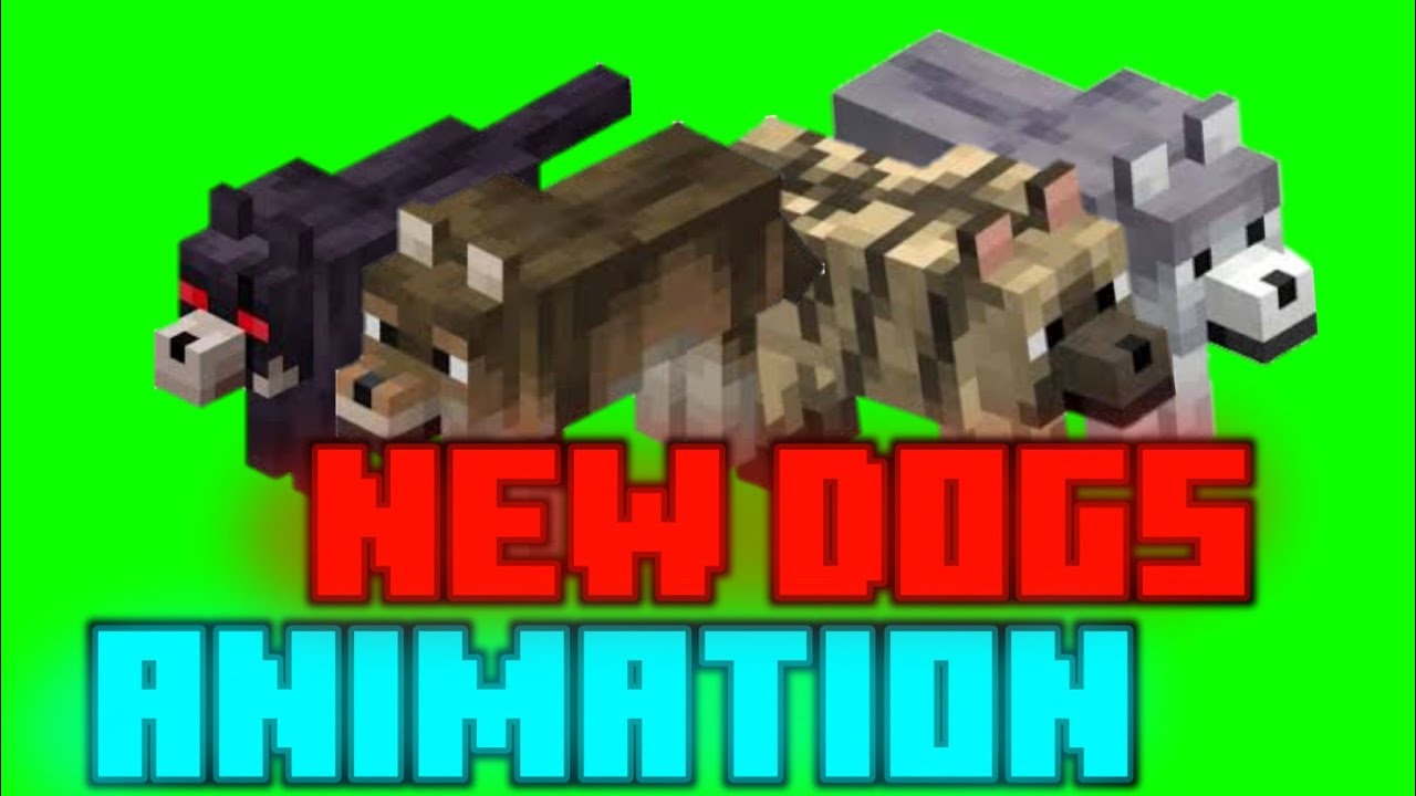 New Minecraft Dogs animation - YouTube