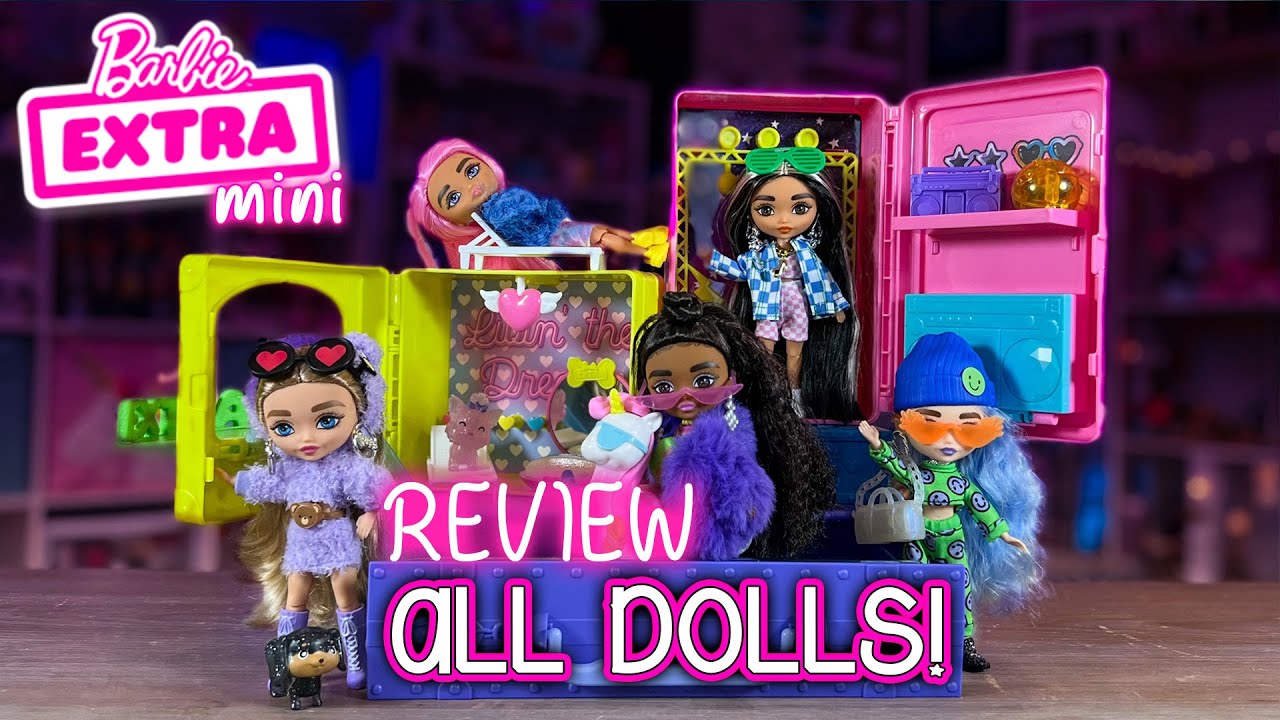 New Barbie Extra Mini Dolls & Travel Playset Review! - YouTube