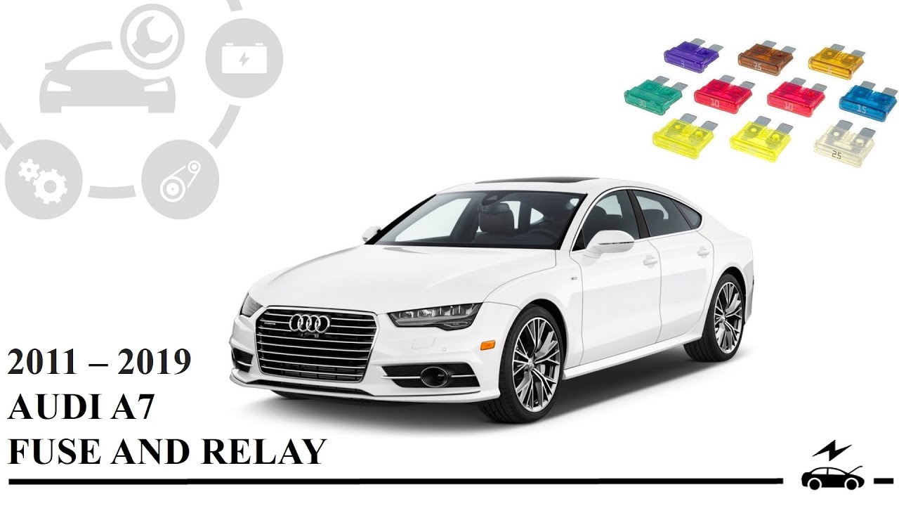 Fuse box diagram Audi A7 2011 - 2019 relay with assignment and location - YouTube