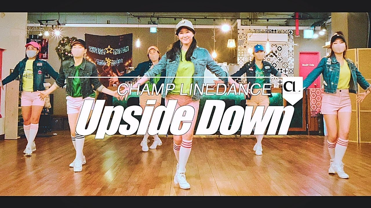 [라인댄스] Upside Down Line Dance || Upside Down 라인댄스 || 업사이드 다운 라인댄스 - YouTube