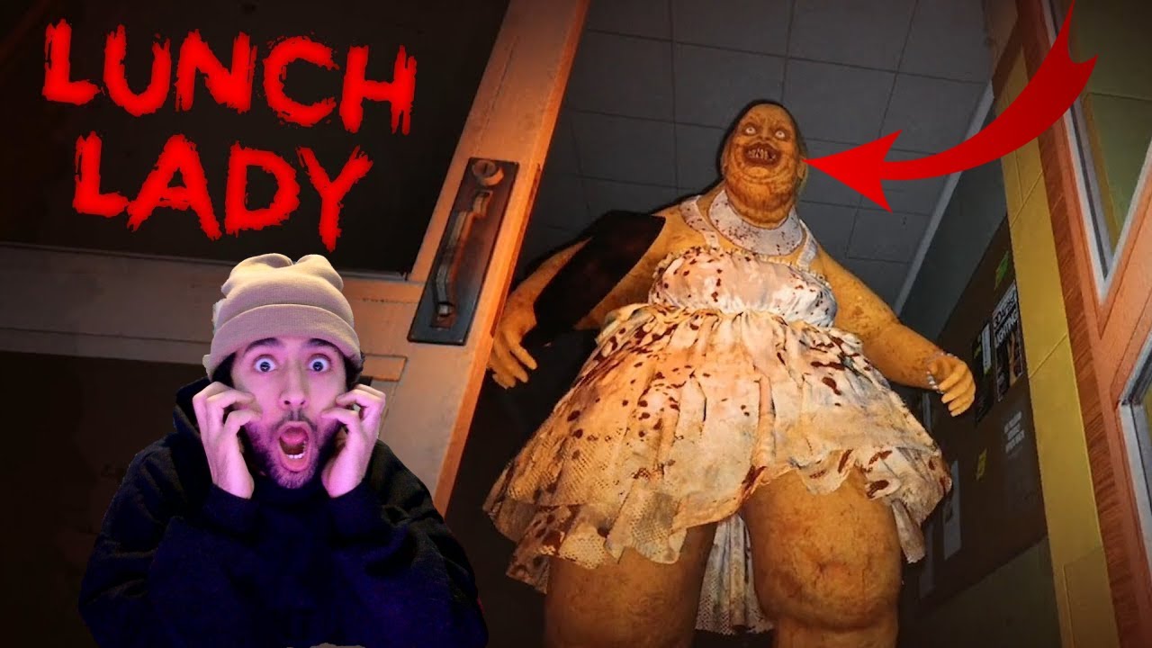 ESCAPING the LUNCH LADY | Terrifying Jump scares - YouTube
