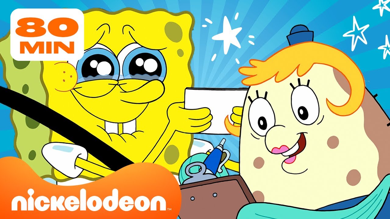 SpongeBob | Torniamo a scuola con SpongeBob! 🚌 | Compilation di oltre ...