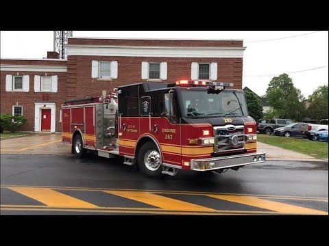 Plattsburgh Fire Engine 283 Responding - YouTube