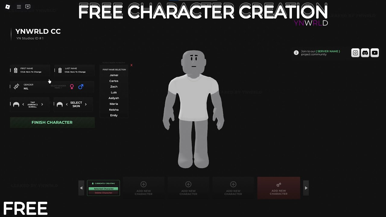 [FREE] *RARE* ADNVANCED CHARACTER CREATION [ROBLOX] - YouTube