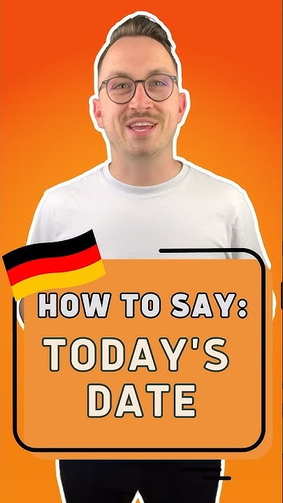 How to PROPERLY say today’s date in German - YouTube