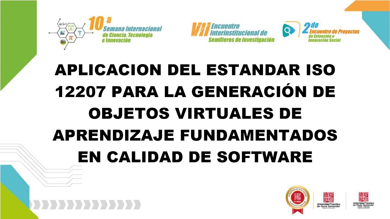 APLICACION DEL ESTANDAR ISO 12207 PARA LA GENERACIÓN DE OBJETOS ...