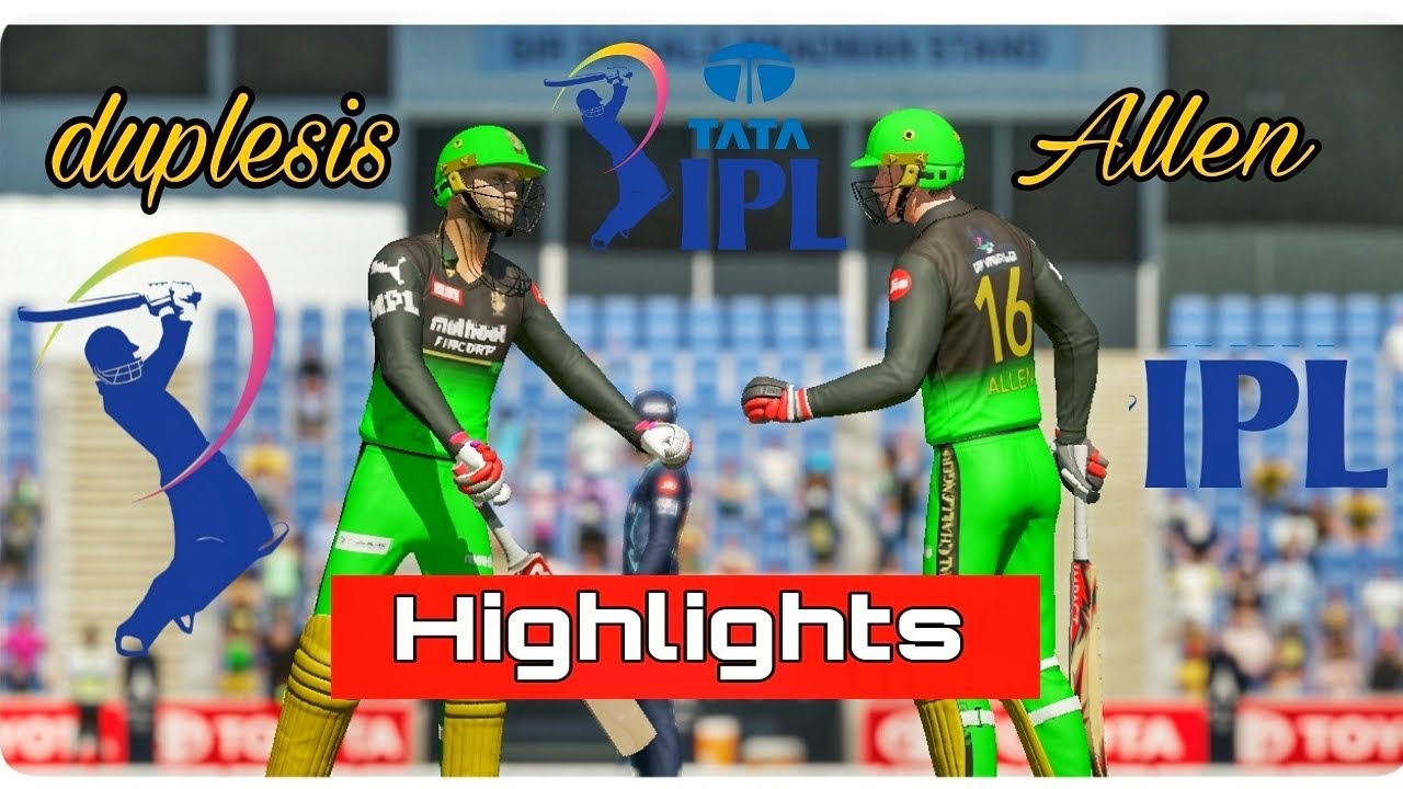 CRICKET 22: IPL 2022- ROYAL CHALLENGERS BANGALORE VS GUJRAT TITANS ...