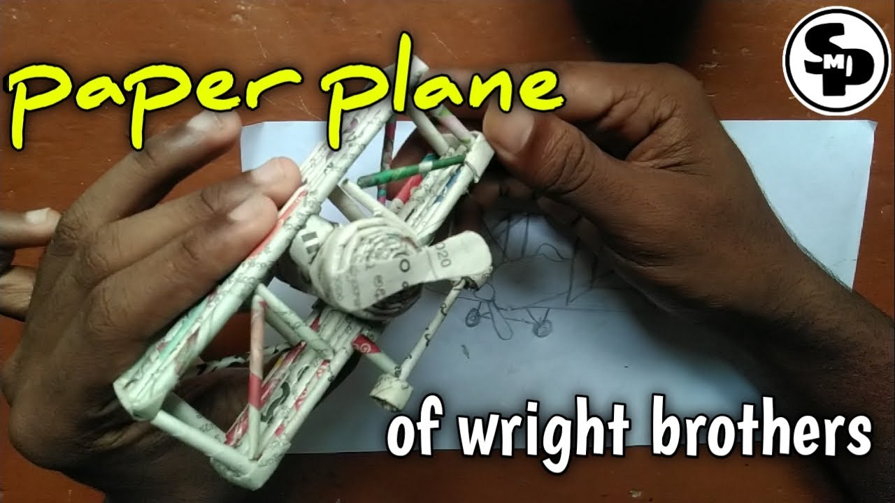 DIY plane with paper of wright Brothers plane with SMP @sandeep ️🛩️ ...