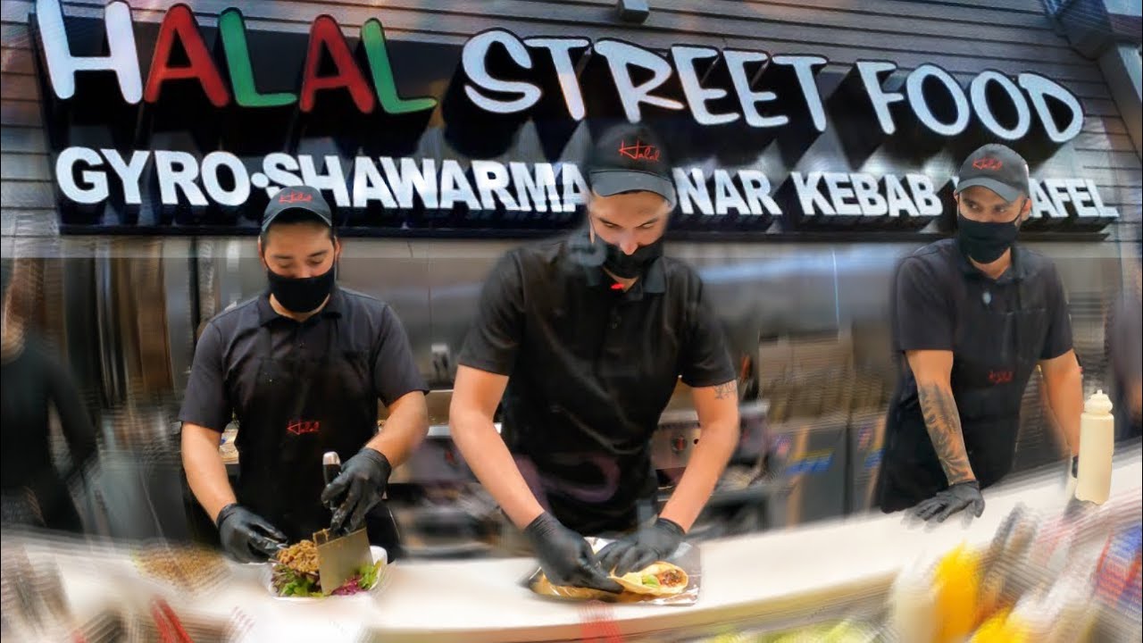 Halal Street Food Mukbang - Street Food Spectacle