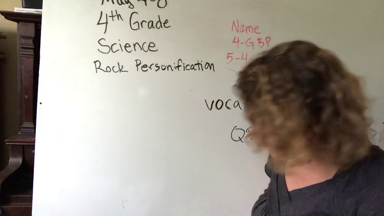 4th grade, May 4-8, Science, Rock Personification - YouTube