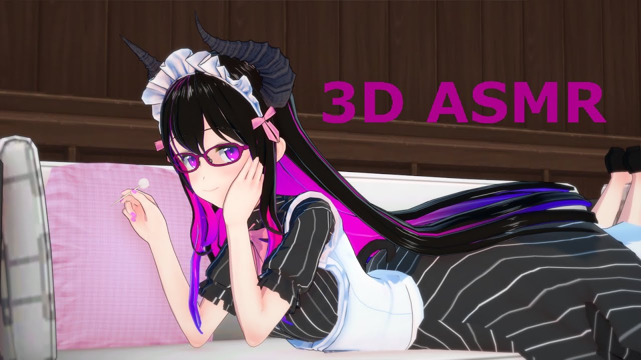 【3DASMR】ヘッドメイドの耳かきとマッサージ・Head Maid's Ear Brushing and Massage - YouTube