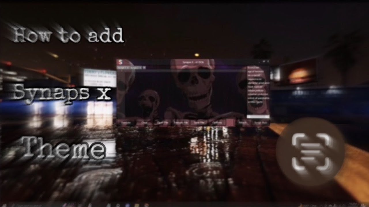 how to change Synaps X theme - YouTube