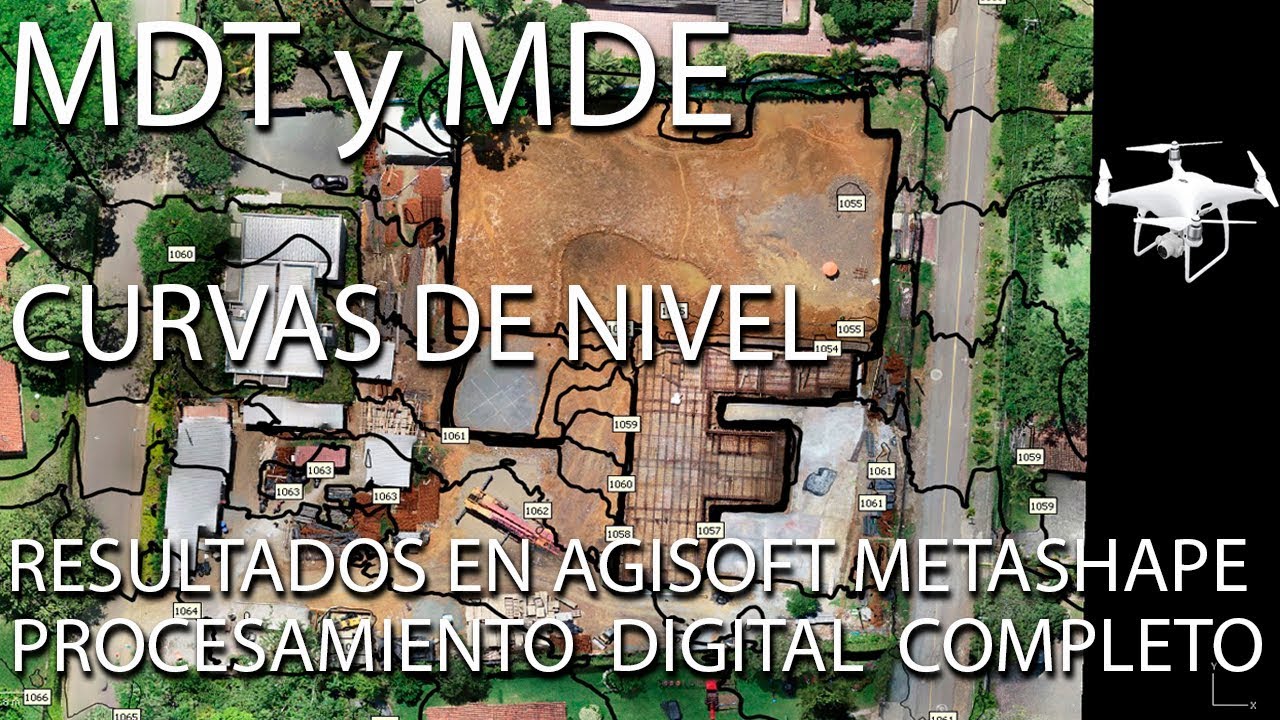TUTORIAL AGISOFT METASHAPE (3). MDT- Curvas de nivel - YouTube