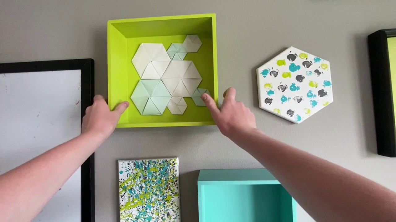 Origami Hexagon Artwork | JCrafts - YouTube