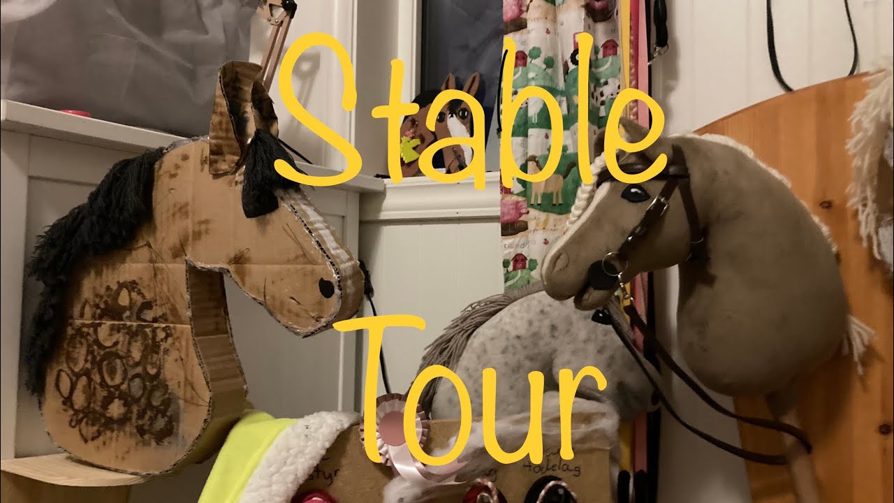 Stable tour!!#hobbyhorse - YouTube