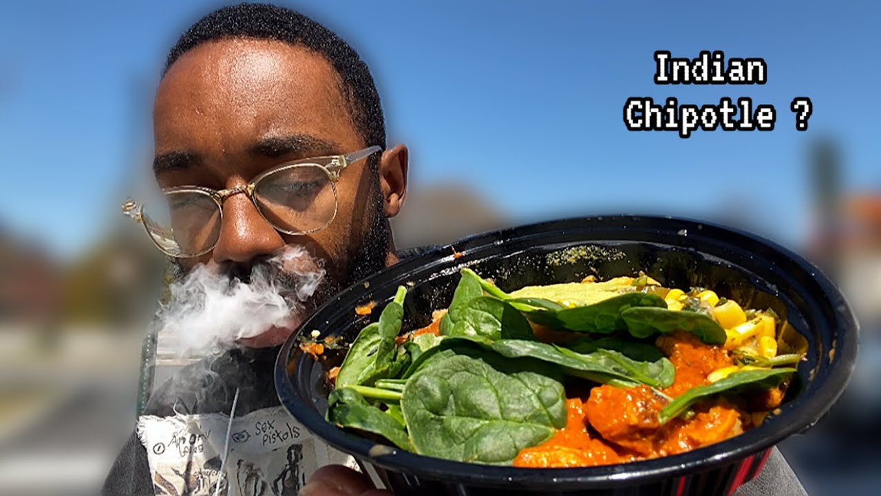 trying INDIAN CHIPOTLE while FADED - YouTube