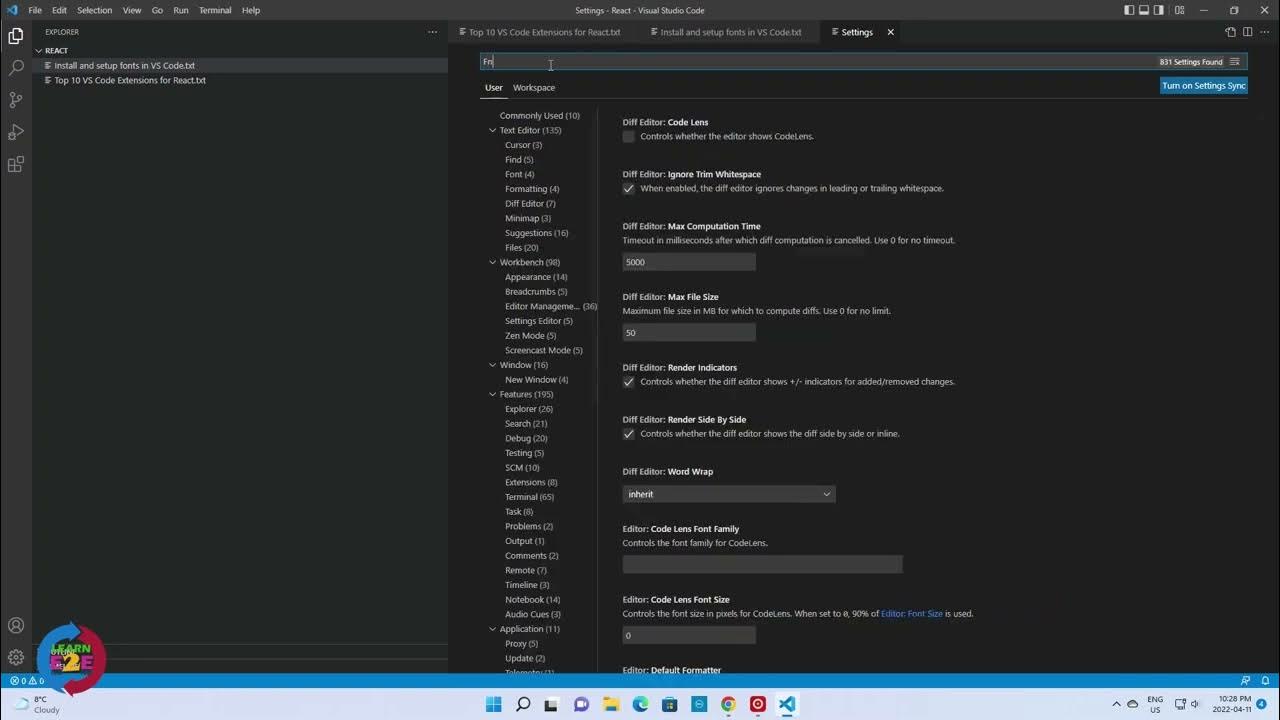 How to Install Fira Code Font in VS Code - YouTube