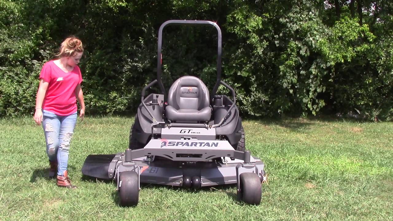 Spartan RT HD 27HP Briggs 61" Deck Zero Turn Mower Review - YouTube