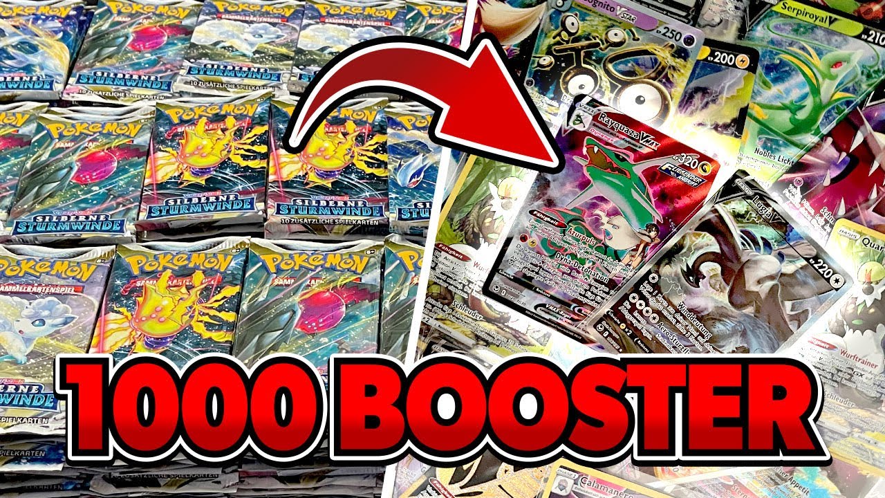 Was zieht man aus 1000 SILBERNE STURMWINDE Pokémon Booster? - YouTube