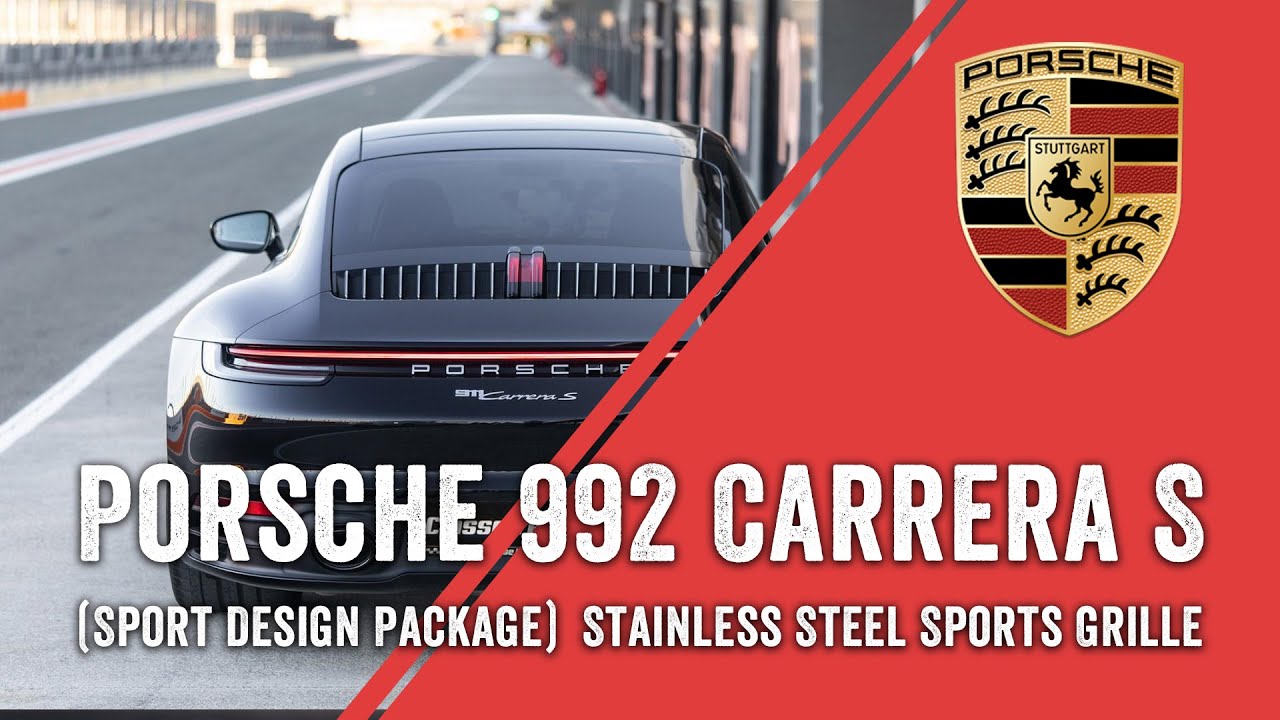 Porsche 992 Carrera S With Sport Design Package Centre Grille Fitting ...