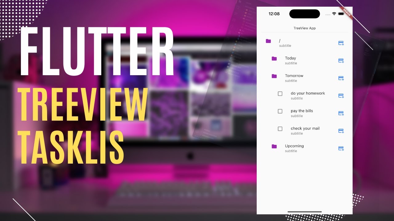 Flutter Treeview Tasklist Expandable Treeview Youtube