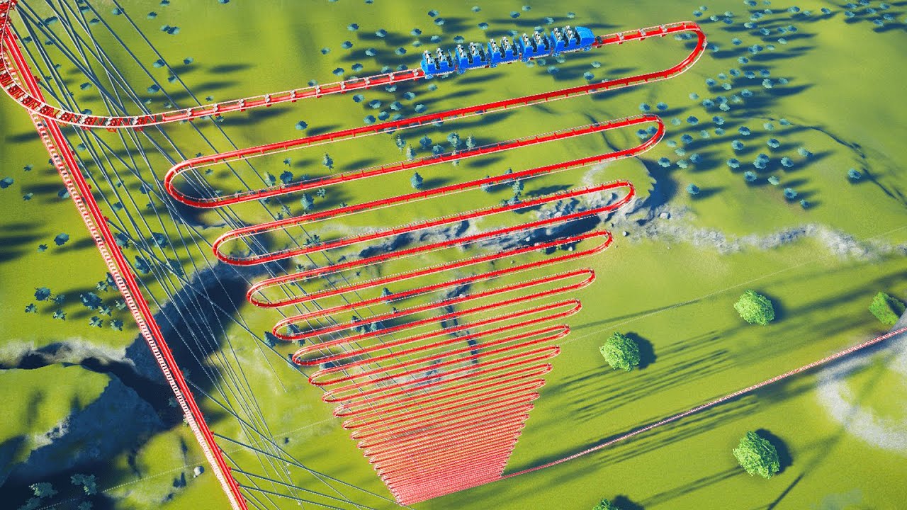 Snake Down Roller Coaster – Planet Coaster - YouTube