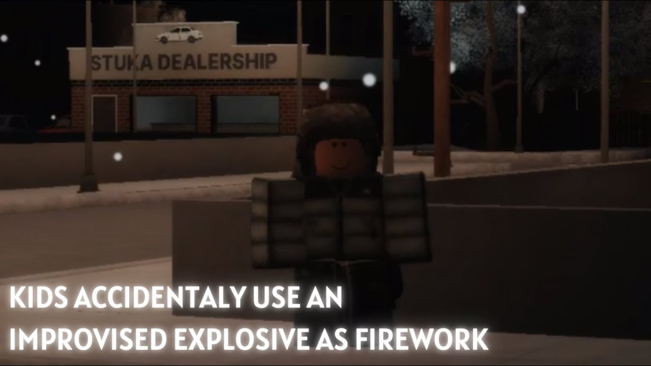 Kids accidentaly use an improvised explosive as firework | Roblox - YouTube
