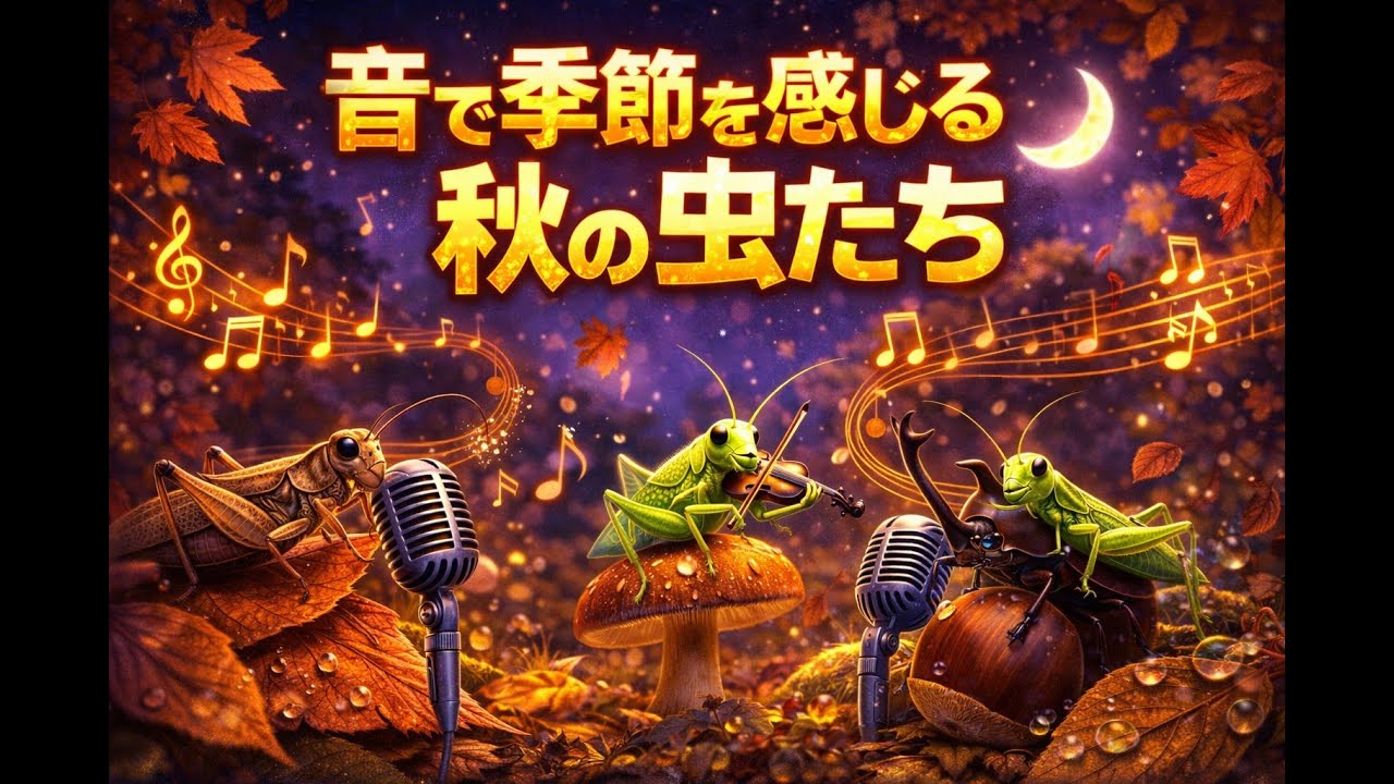 音で季節を感じる、秋の虫たち｜Autumn Insect Sounds - YouTube