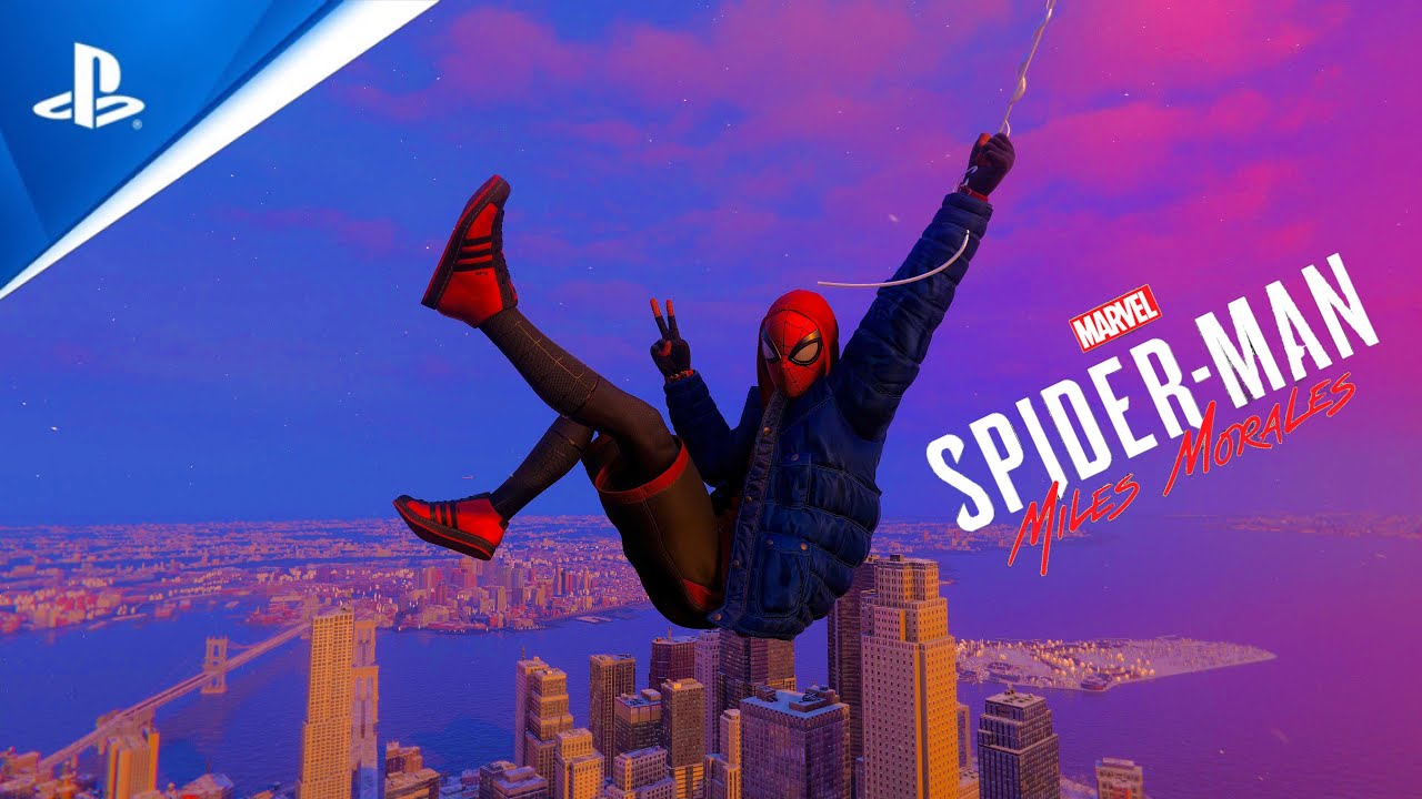 Swinging Into The Spider-Verse (Graphics) Gameplay in Spider-Man Miles ...