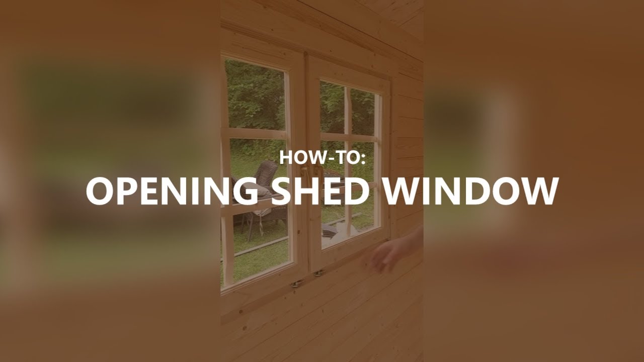 How To Open Shed Window In Two Positions | solidbuildwood.com - YouTube