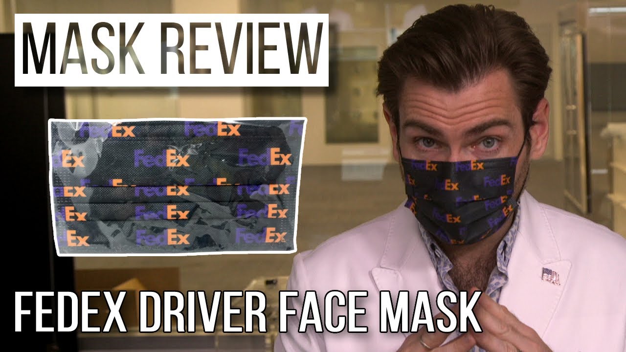 Lloyd had to beg for this mask - FedEx Driver Face Mask Review - YouTube