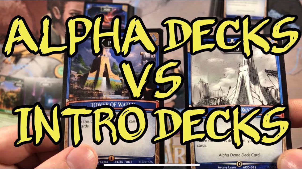 Alpha Decks VS Intro Decks?! Which To Buy?? Side By Side Comparison ...