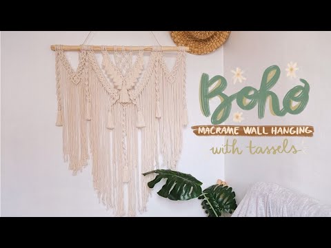 12 Gorgeous DIY Large Macrame Wall Hanging Patterns | Macrame for Beginners