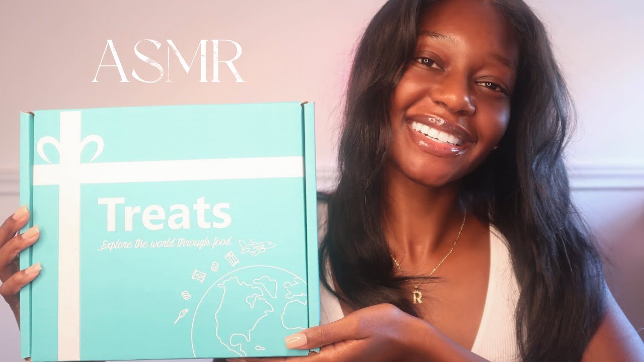 ASMR | TRY TREATS UNBOXING (EATING, MOUTH SOUNDS, WHISPERING) - YouTube