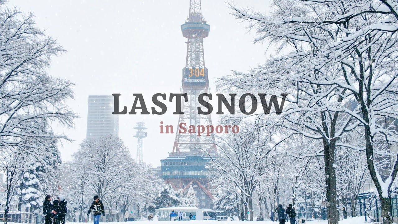 4K // Sapporo Last Heavy Snow - March, Hokkaido Japan - YouTube