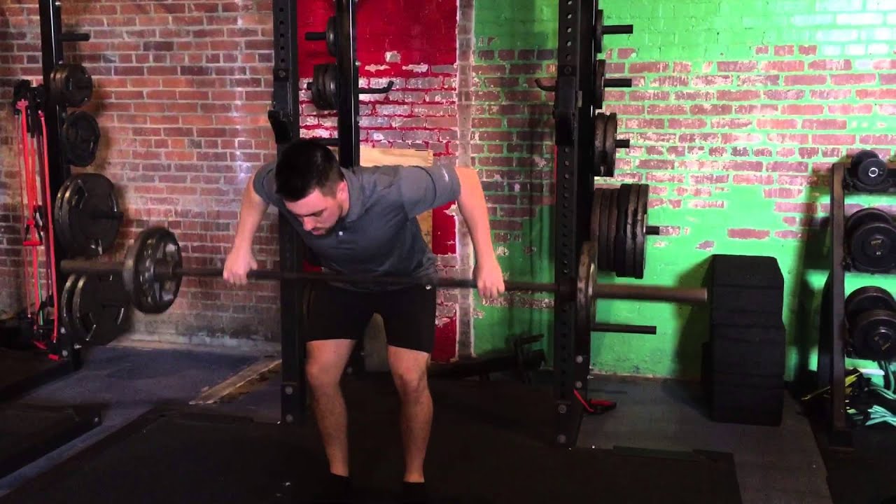 Elite S/C Exercise Index: BB Row Wide Grip - YouTube