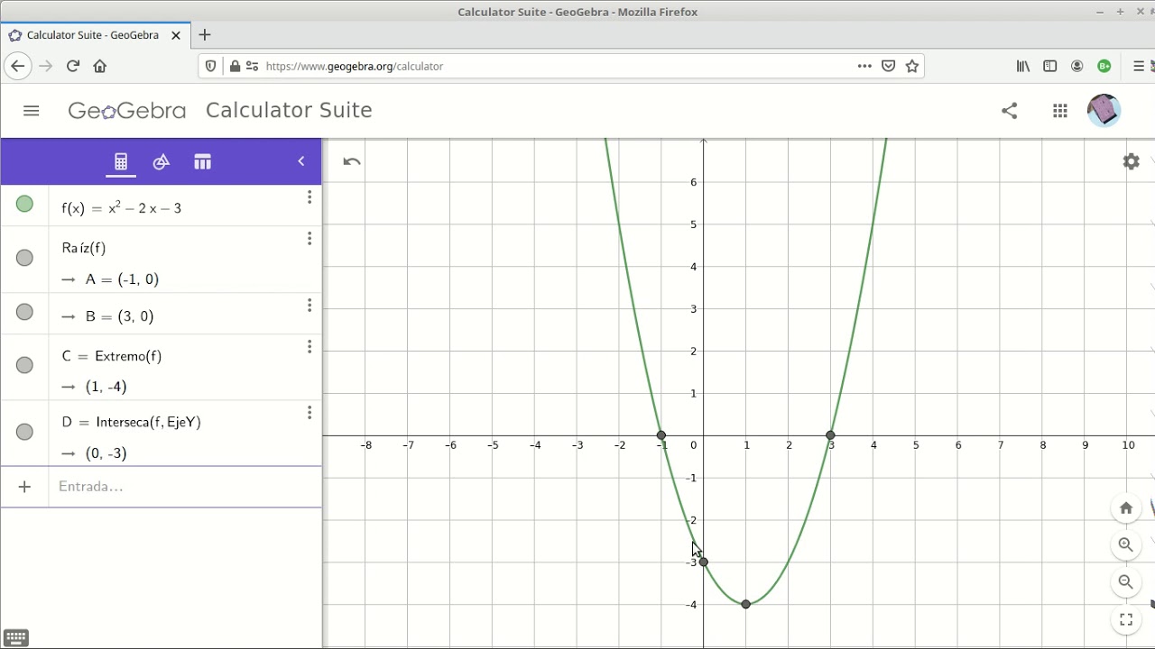 funciones geogebra 05 - YouTube