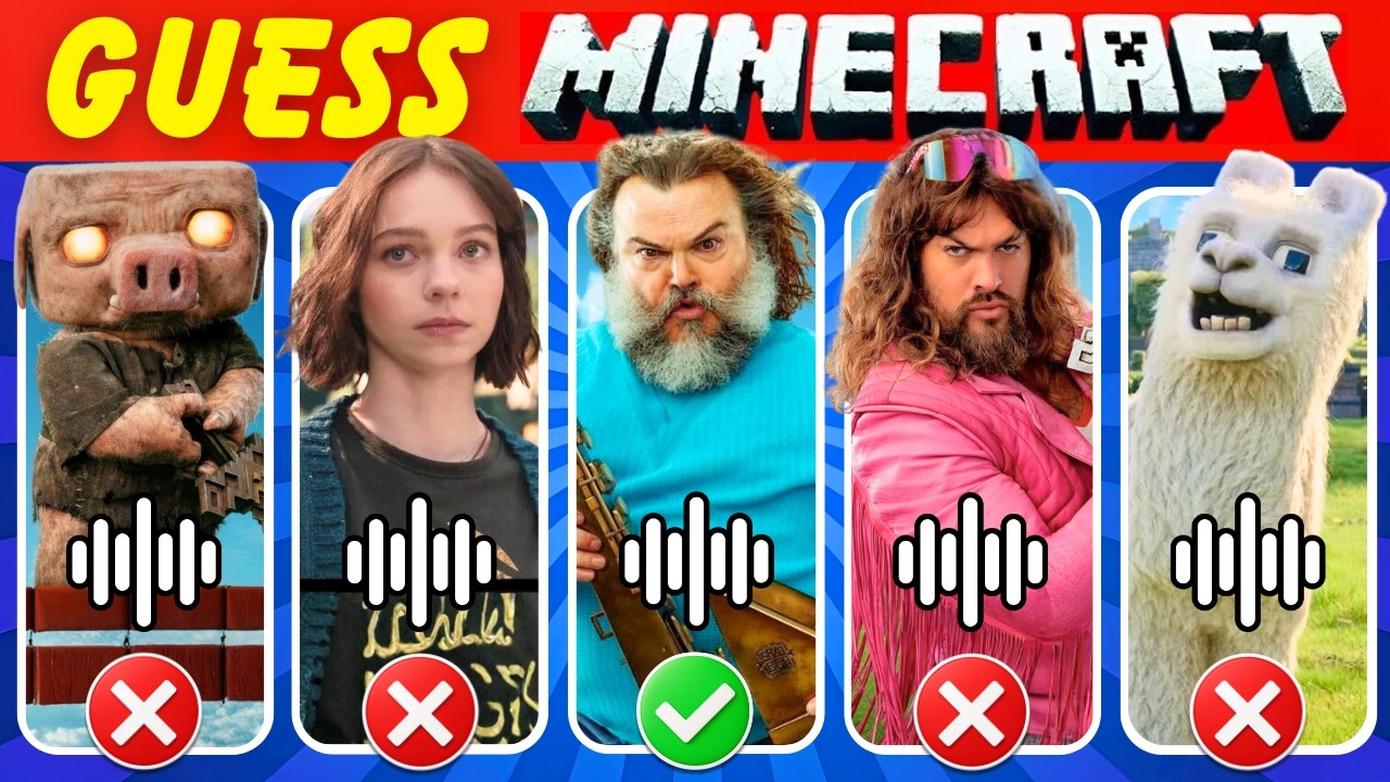 Guess Minecraft Movie Characters by Their Voice | Minecraft Movie Quiz ...