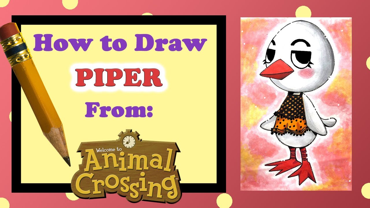 How to Draw PIPER from ANIMAL CROSSING - YouTube