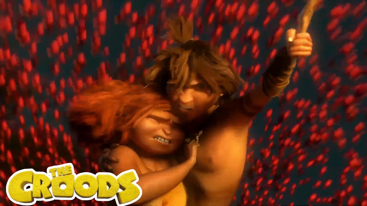 The Croods - Fighting Flyers with Fire || The Croods Movie Clips || # ...