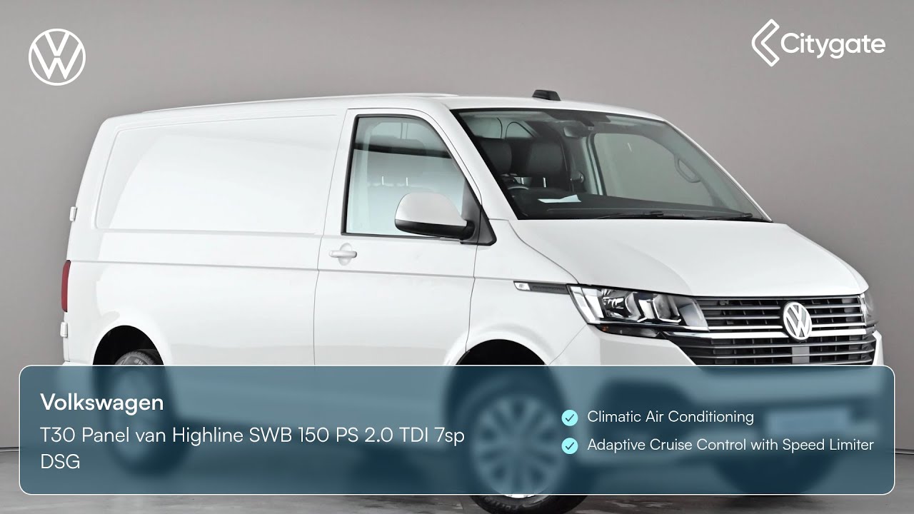 Volkswagen Transporter - T30 Panel van Highline SWB 150 PS 2.0 TDI 7sp ...