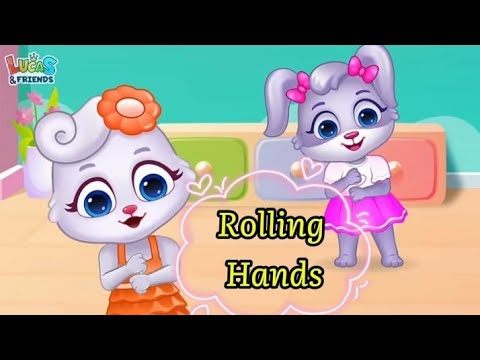 Rolling your hands.He danced with his friends. For small children - YouTube