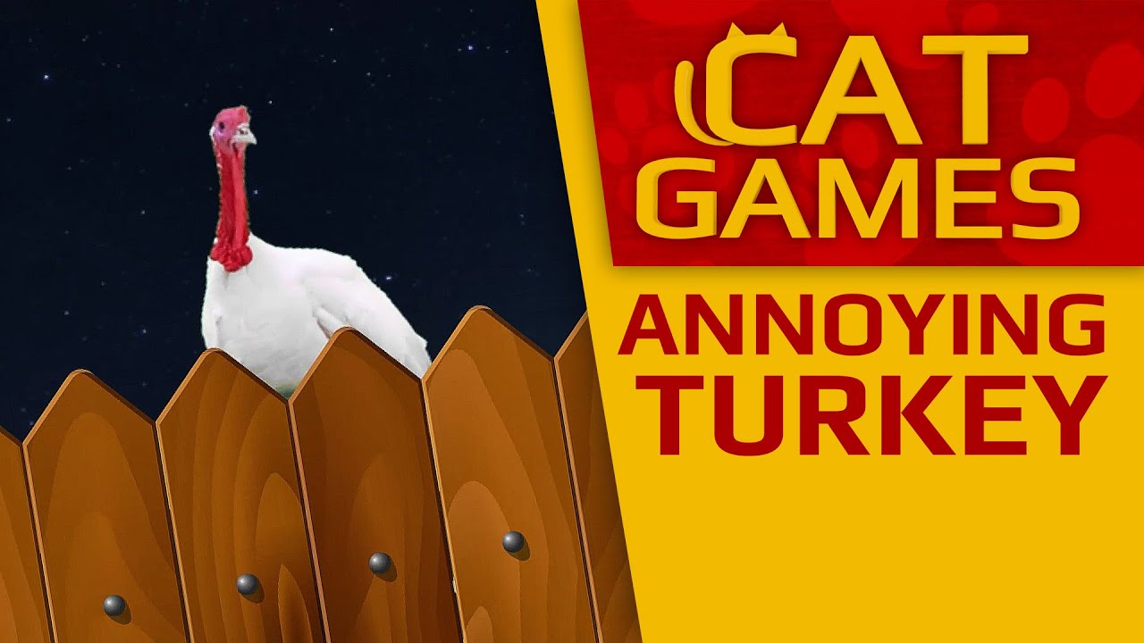 CAT GAMES - 🦃 Annoying Turkey (Thanksgiving day for Cats) 1 Hour 4K ...