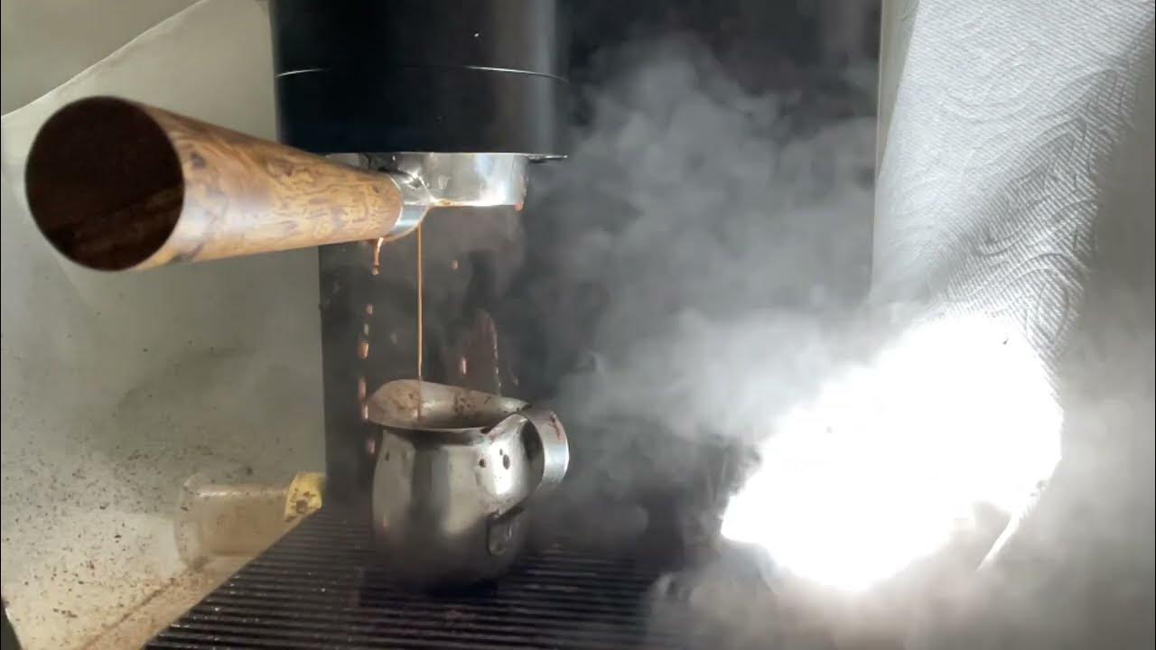 Another Day, another espresso basket coffee explosion from 3 camera ...