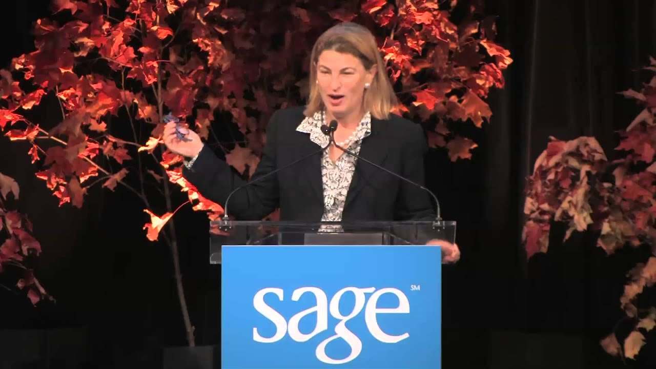 Sally Sussman of Pfizer Accepts the SAGE Corporate Leadership Award ...