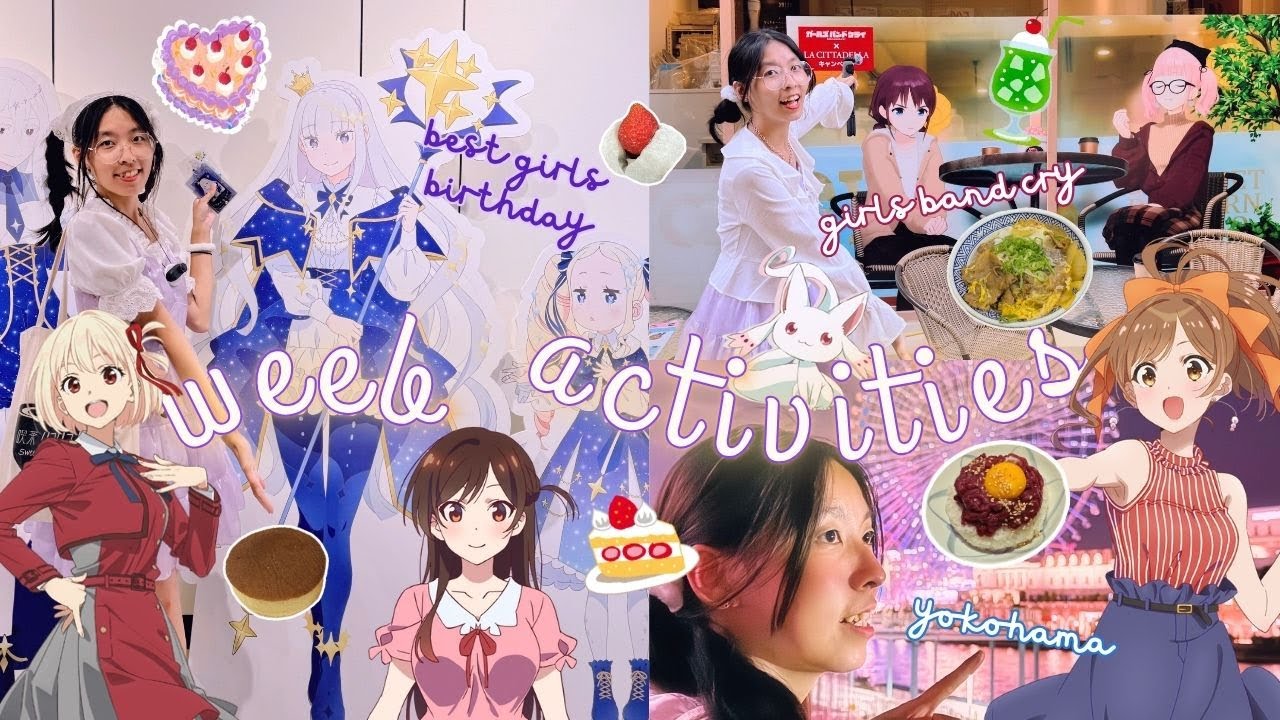 [vlog] weeb gets to celebrate her waifus birthday + girls band cry irl ...