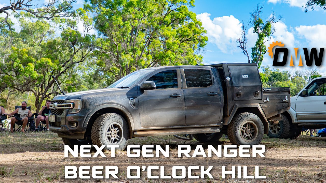 1st Next Gen Ford Ranger up Beer O'clock Reuben DMW Springs 4x4 Hill ...